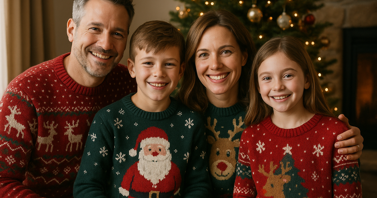 Family Christmas Sweaters That Make Holiday Photos Pop - Styling Tips